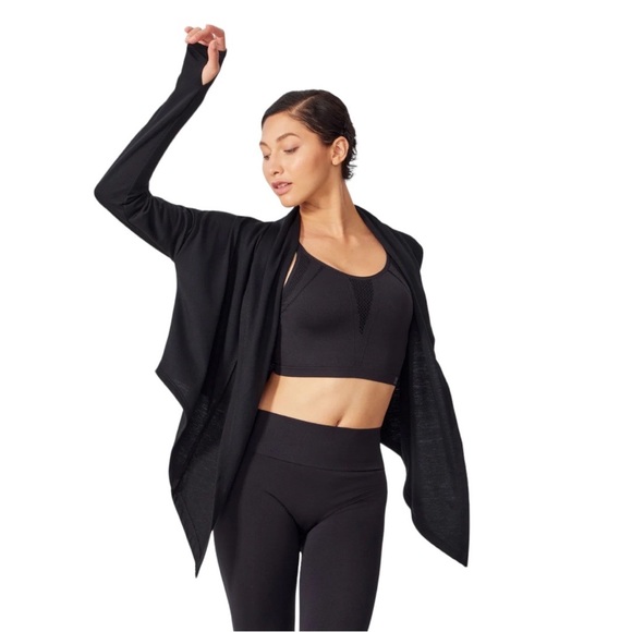 Zobha | Sweaters | Zobha Front Tie Black Cardigan | Poshmark